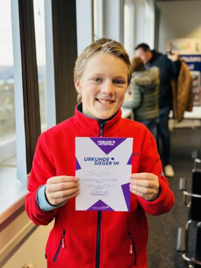 Maximilian Hofmann und Tim Stoll lesen im Lahn-Dill-Kreis am besten vor ...